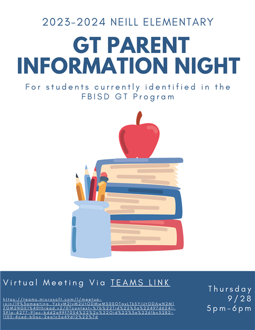 Gifted and Talented / Parent Meetings